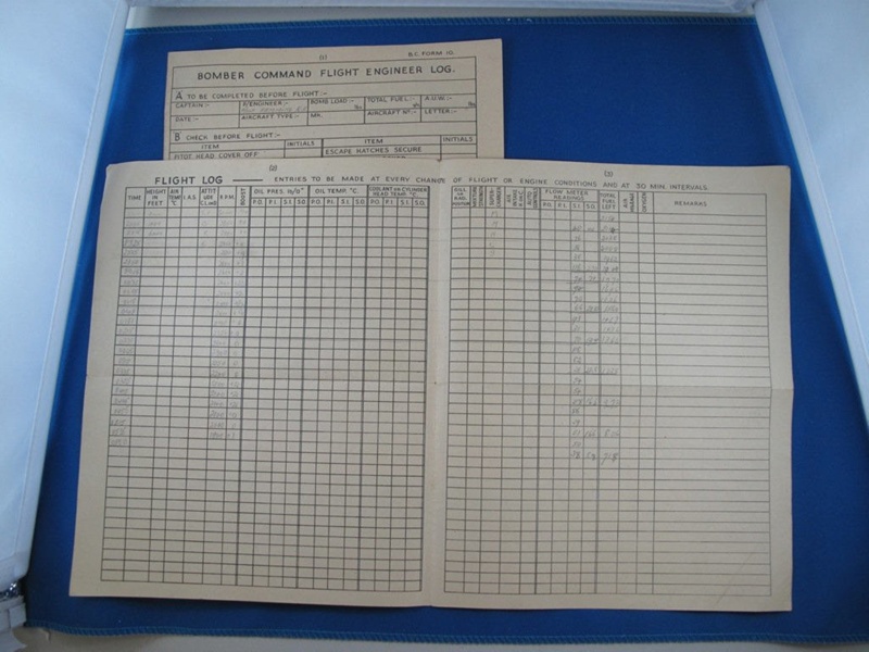 Bomber Command Flight Engineer Log.; Hemming, K.H.; c.1940; TAM2012.355 ...