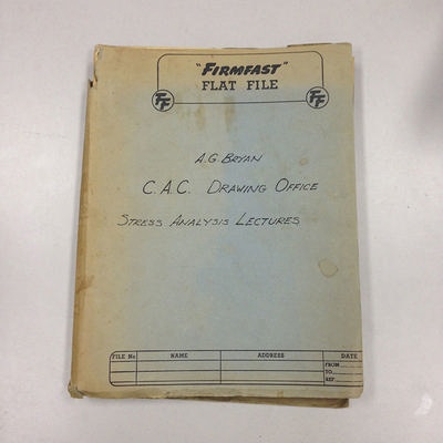 CAC Drawing Office Stress Analysis Lectures; CAC Drawing Office ...