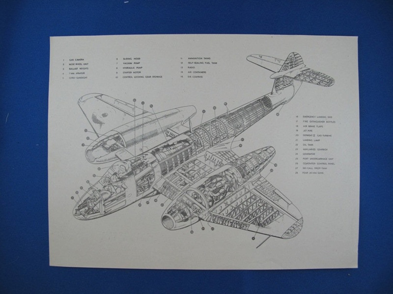 Gloster Meteor schematic drawings; Gloster Aircraft Co. Ltd; c.1947 ...