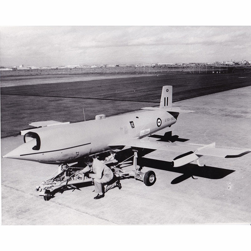B&W Photograph GAF Jindivik RAAF A95-303; TAM2015.69 | eHive