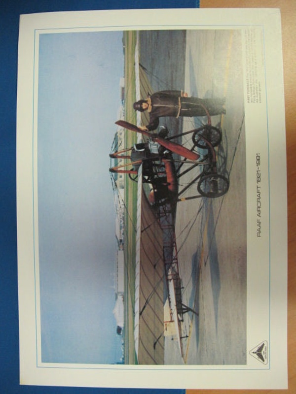 RAAF Diamond Jubilee memorial poster of a 1912 Deperdussin.; TAM2012 ...
