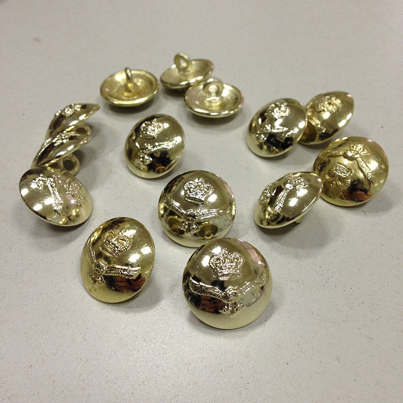 Brass RAAF uniform buttons with RAAF wings and Crown (14); Stokes ...