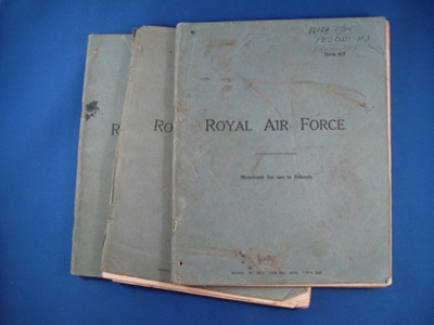 Notebook- Royal Air Force Notebook for use in Schools 12024 F/SGT ...