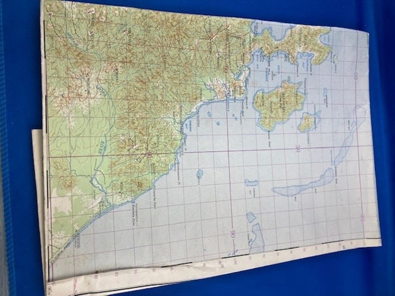 Map of Bougainville Island- Kieta; LHQ Cartographic Co. Aust Survey ...