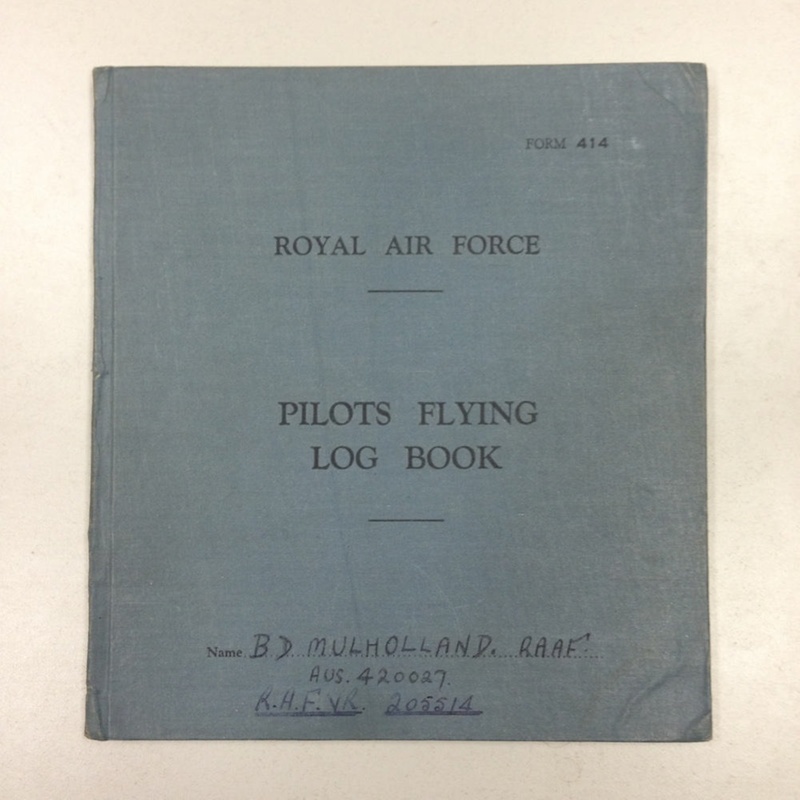 Royal Air Force Pilots Flying Log Book Bennett Douglas Mulholland; W&S ...