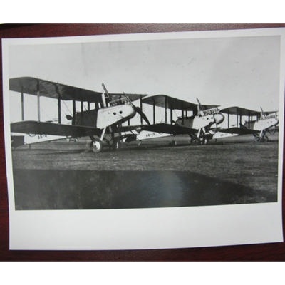 Three De Havilland DH.9 aircraft on the ground. A6-4, A6-15, A6-21 ...
