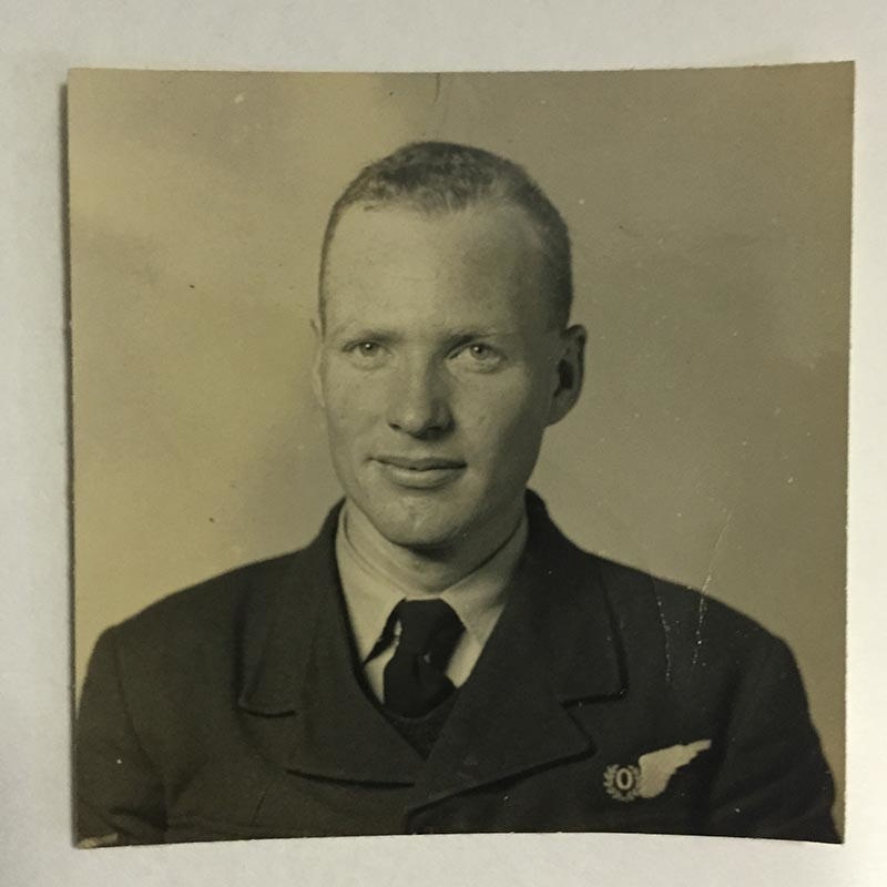 Formal Portrait of Pilot Officer Henry Kelso Dryden in uniform; TAM2014 ...