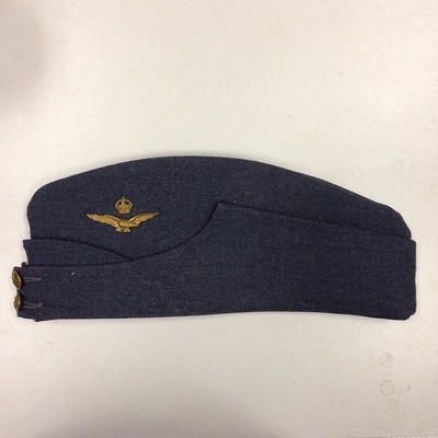 RAF Officers Side Cap; J. Collett; 1944; TAM2014.72 | eHive