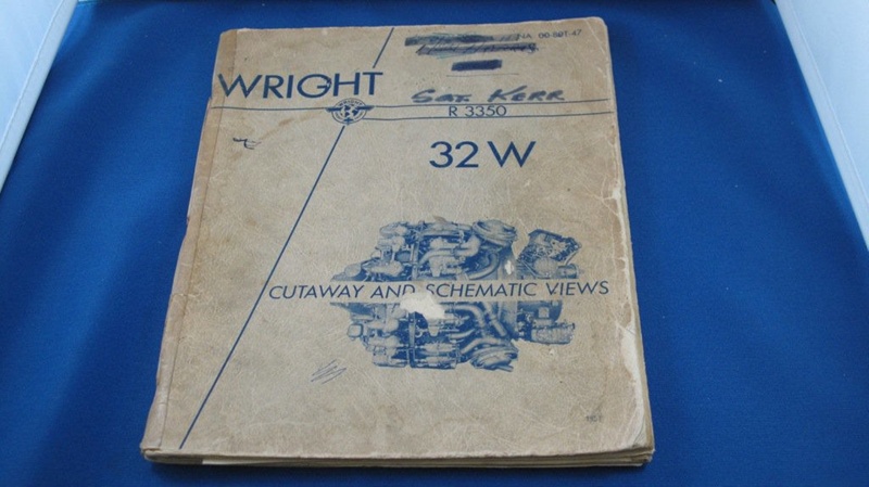 Wright R3350 32W engine. Cutaway and schematic views.; Wright Aircraft ...