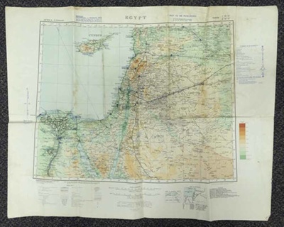Map of Egypt. Scale 1:2,000,000; TAM2016.321 | eHive