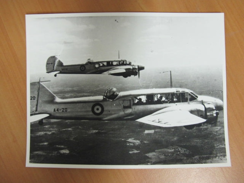Photograph of two Avro Anson aircraft, A4-20 and A4-41.; TAM2013.35 | eHive