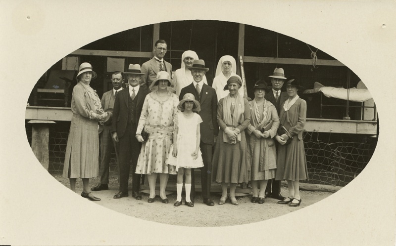 Real photo postcard of Governor of Queensland visit to Hughenden ...