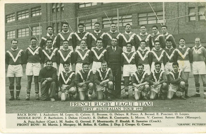 French Rugby League Team first Australian tour, 1951; Graphic Pictures ...
