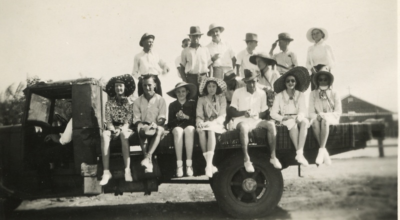 Group of people on back of truck, 1936; Unidentified; 1936; 2011-424 ...