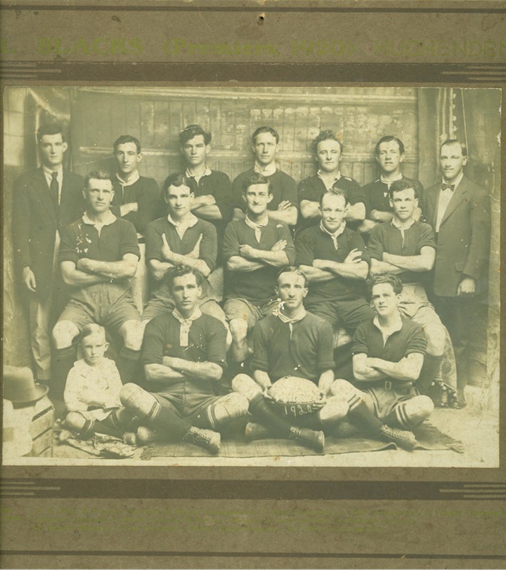 Hughenden All Blacks football team, 1920; Unidentified; 1920; 2012-209 ...