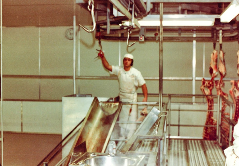 Photograph [Beef Boning Room, Mataura Freezing Works]; Green,Trevor; 03 ...