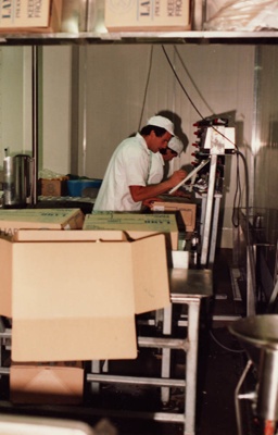 Photograph [Lamb Boning Room, Mataura Freezing Works]; Green,Trevor; 14 ...