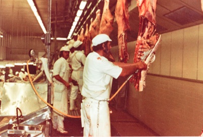 Photograph [Beef Boning Room, Mataura Freezing Works]; Green,Trevor; 03 ...