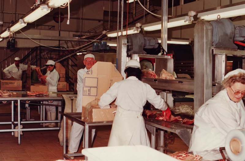 Photograph [Beef Boning Room, Mataura Freezing Works]; Green,Trevor; 25 ...