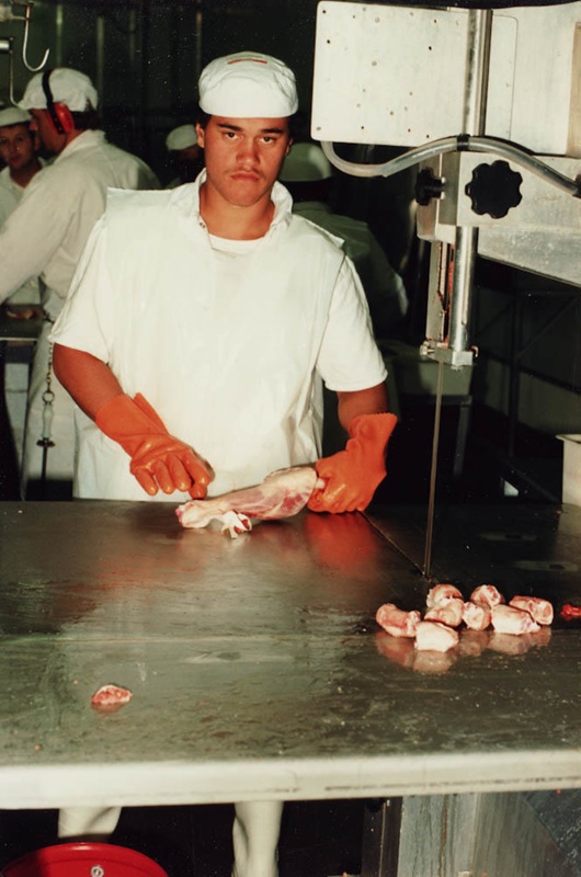 Photograph [Lamb Boning Room, Mataura Freezing Works]; Green,Trevor; 25 ...
