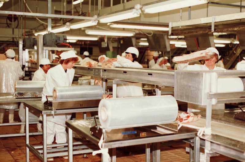 Photograph [Beef Boning Room, Mataura Freezing Works]; Green,Trevor; 25 ...