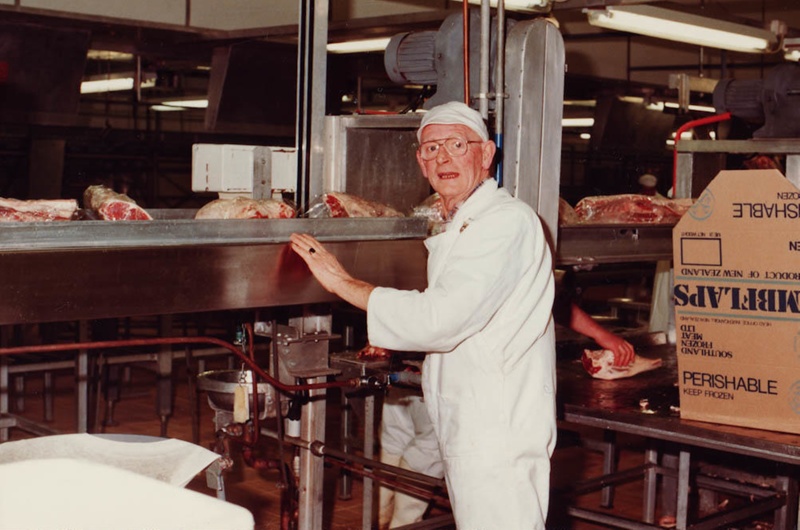 Photograph [Beef Boning Room, Mataura Freezing Works]; Green,Trevor; 25 ...