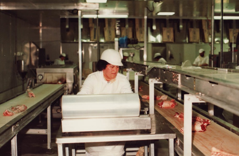 Photograph [Lamb Boning Room, Mataura Freezing Works]; Green,Trevor; 12 ...