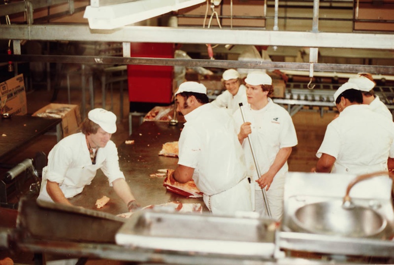 Photograph [Beef Boning Room, Mataura Freezing Works]; Green,Trevor; 25 ...