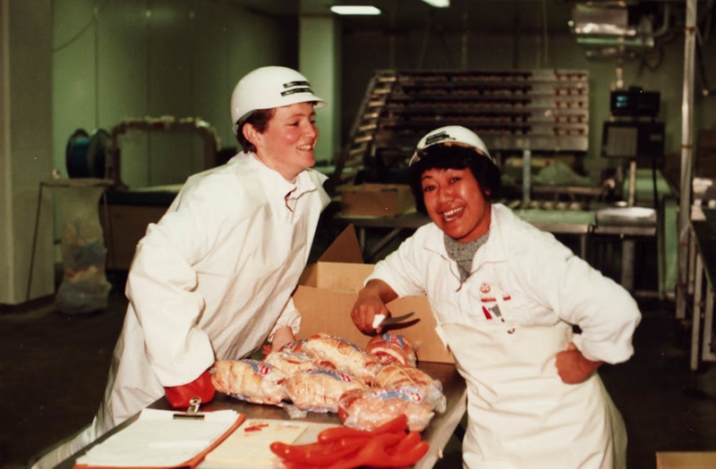 Photograph [Lamb Boning Room, Mataura Freezing Works]; Green,Trevor; 12 ...