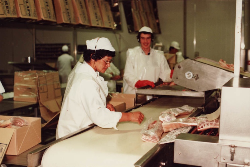 Photograph [Lamb Boning Room, Mataura Freezing Works]; Green,Trevor; 12 ...