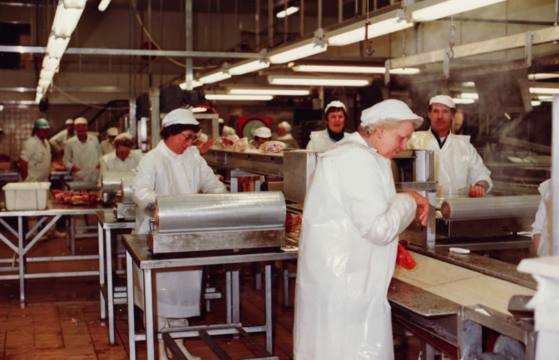 Photograph [Beef Boning Room, Mataura Freezing Works]; Green,Trevor; 25 ...