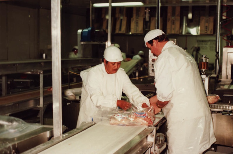 Photograph [Lamb Boning Room, Mataura Freezing Works]; Green,Trevor; 12 ...