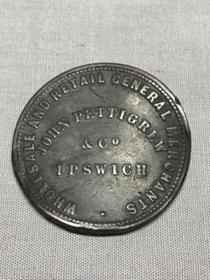 Trade token; 1865 | eHive
