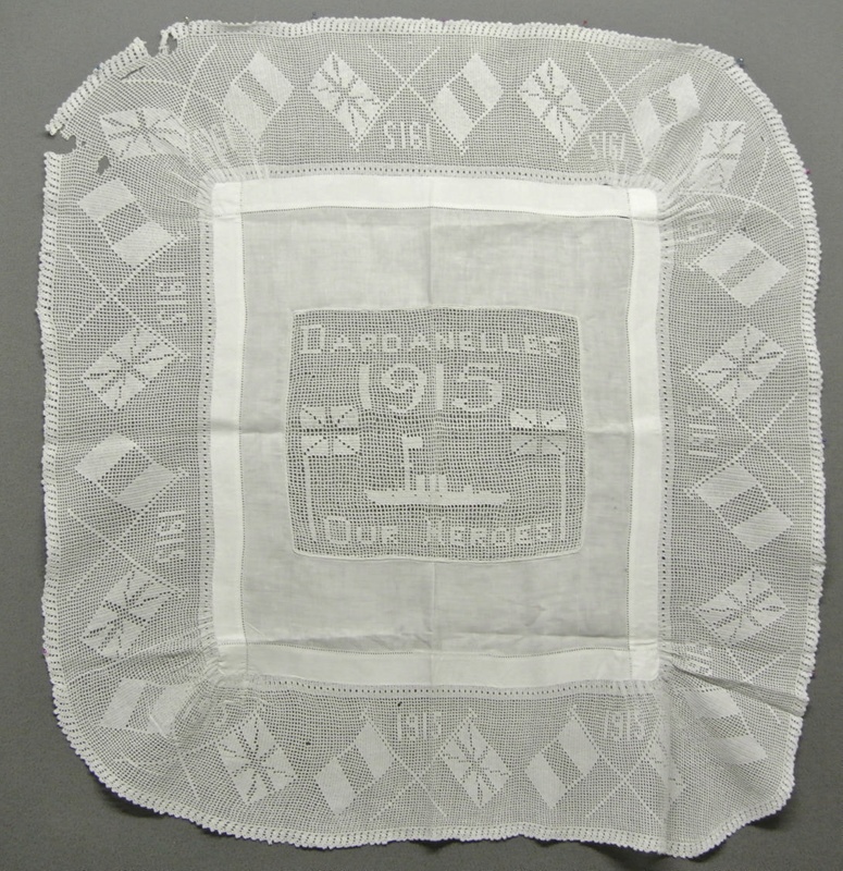 First World War patriotic tablecloth; 1915; QWHA2015-50 | eHive