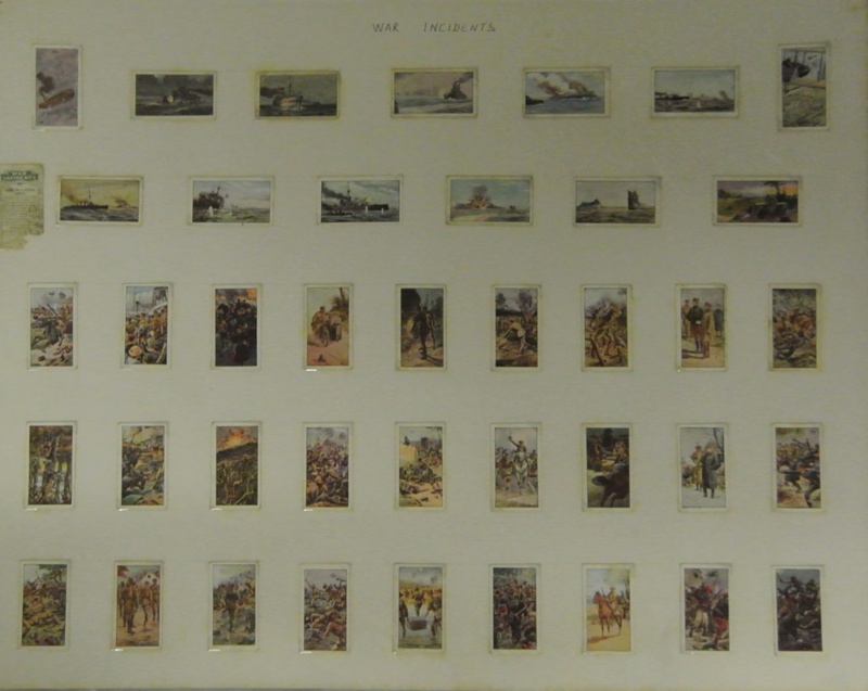 Sheet of First World War cigarette cards; Wills's Cigarettes; 1917 ...