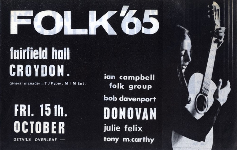 FLYER FOLK DONOVAN JULIE FELIX; OCT 1965; 196510BG | eHive