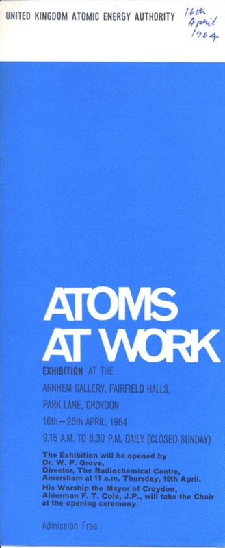 AUTHORITY ATOMS AT WORK EXHIBITION; APR 1964; 196404BQ | eHive