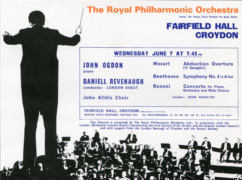 FLYER ROYAL PHILHARMONIC ORCHESTRA RPO JOHN OGDON MOZART BEETHOVEN ...