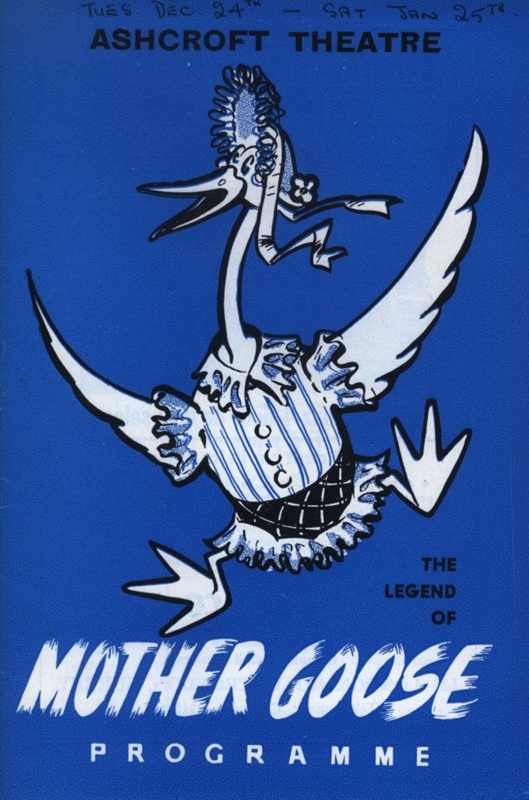 PROGRAMME PANTO MOTHER GOOSE CYRIL FLETCHER BETTY ASTELL; DEC 1963 ...