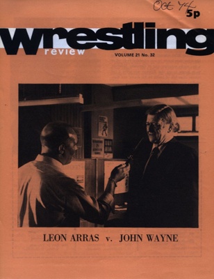 PROGRAMME WRESTLING LEON ARRAS BRIAN GLOVER; OCT 1974; 197410BB | eHive