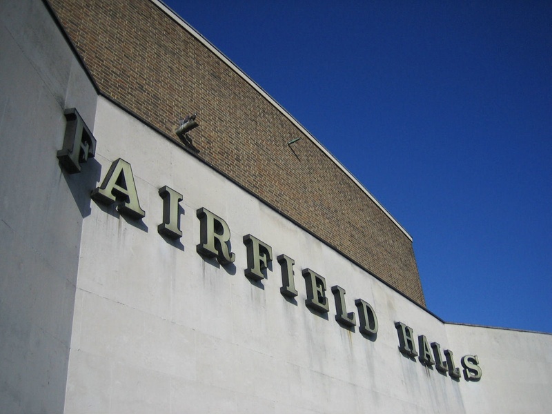 PHOTO REAR FAIRFIELD HALLS SIGN ; MAR 2007; 200703FA | eHive