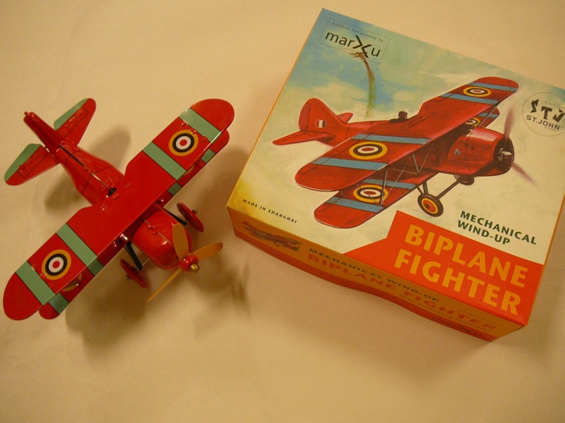 Mechanical wind up toy: Biplane Fighter | eHive