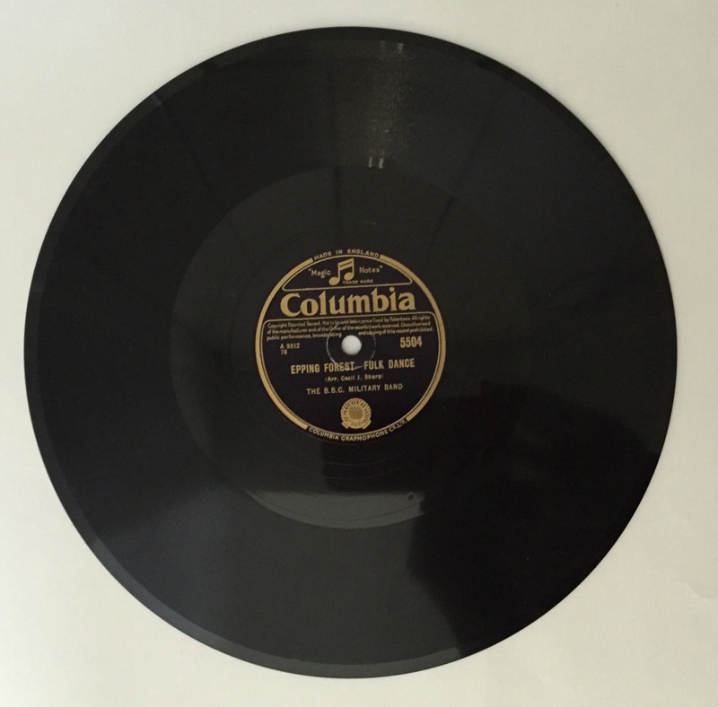 78 rpm record, Columbia, Epping Forest - Folk Dance (arr. Cecil J Sharp ...