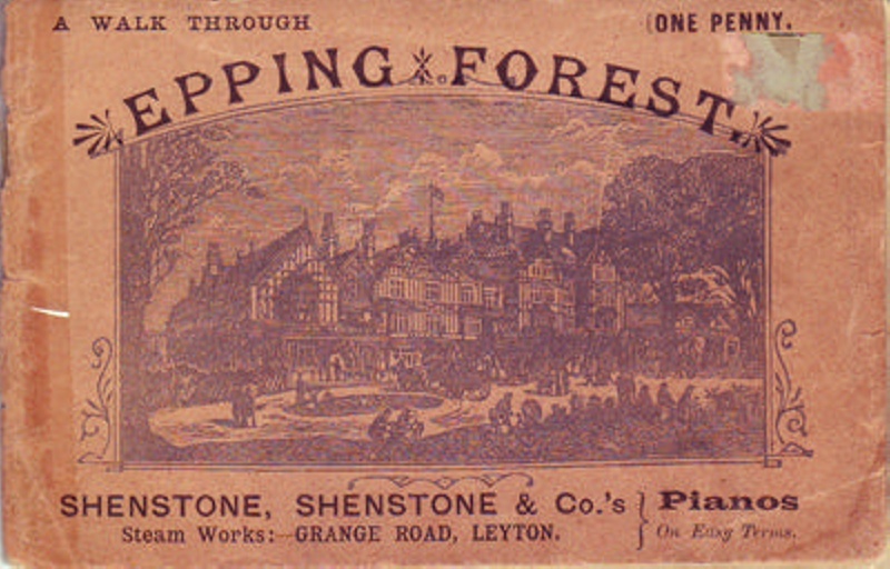A Walk through Epping Forest. A penny guide, late 19th century, with ...