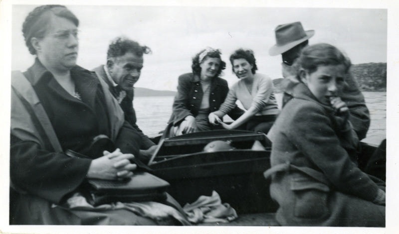 Group in a boat, off Toscaig; c1940s; 2011.9 | eHive