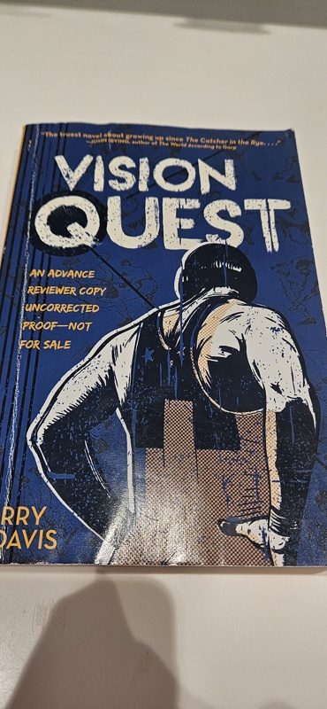 Terry Davis Vision Quest book Advance Reviewer copy; 05/19/2025; B885 ...