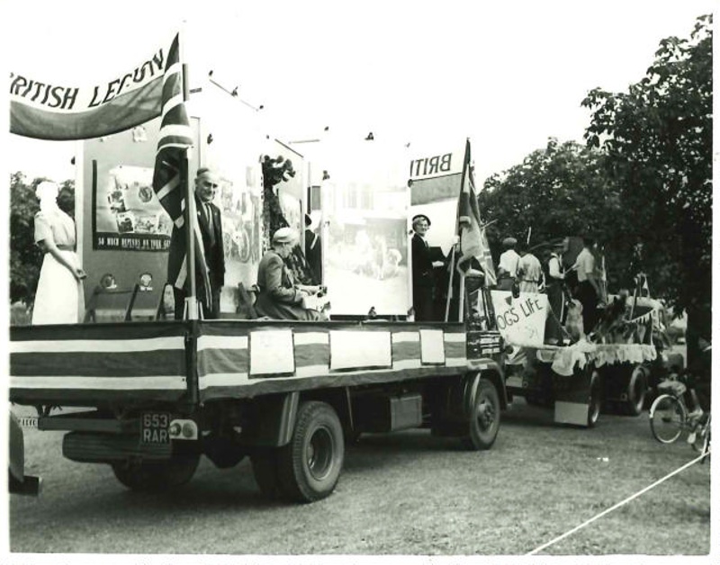 Photo of the back of a British Legion parade float; 2021.37.15 | eHive