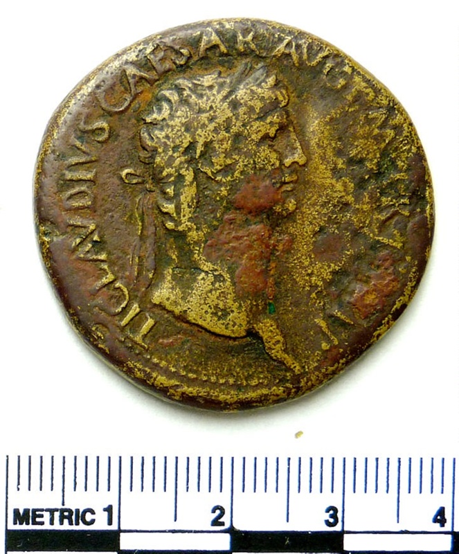 Coin of Claudius I; AD 41-54; 1935.6965 | eHive