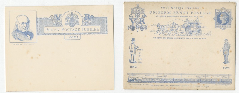 Post Office Jubilee of Uniform Penny Postage souvenir; 1890; 14081 | eHive