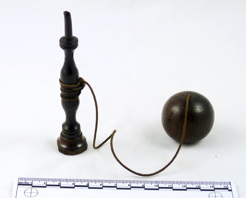 Cup and ball toy game; 1935.7025 | eHive